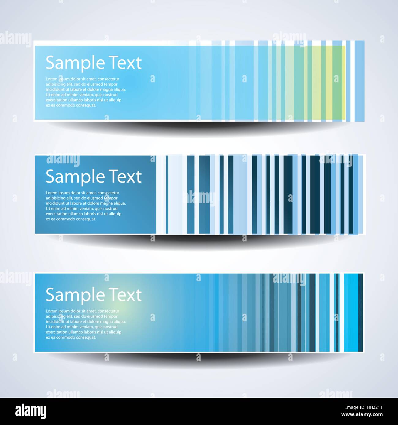 Three Abstract Header Designs Stock Vector Image & Art - Alamy