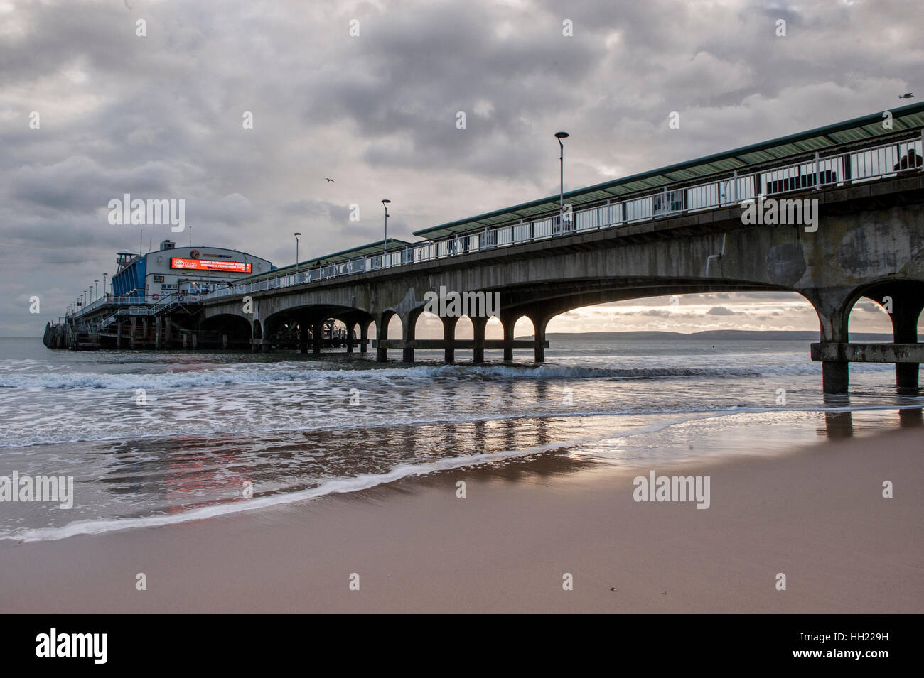 Bournemouth Pier in winter Stock Photo - Alamy