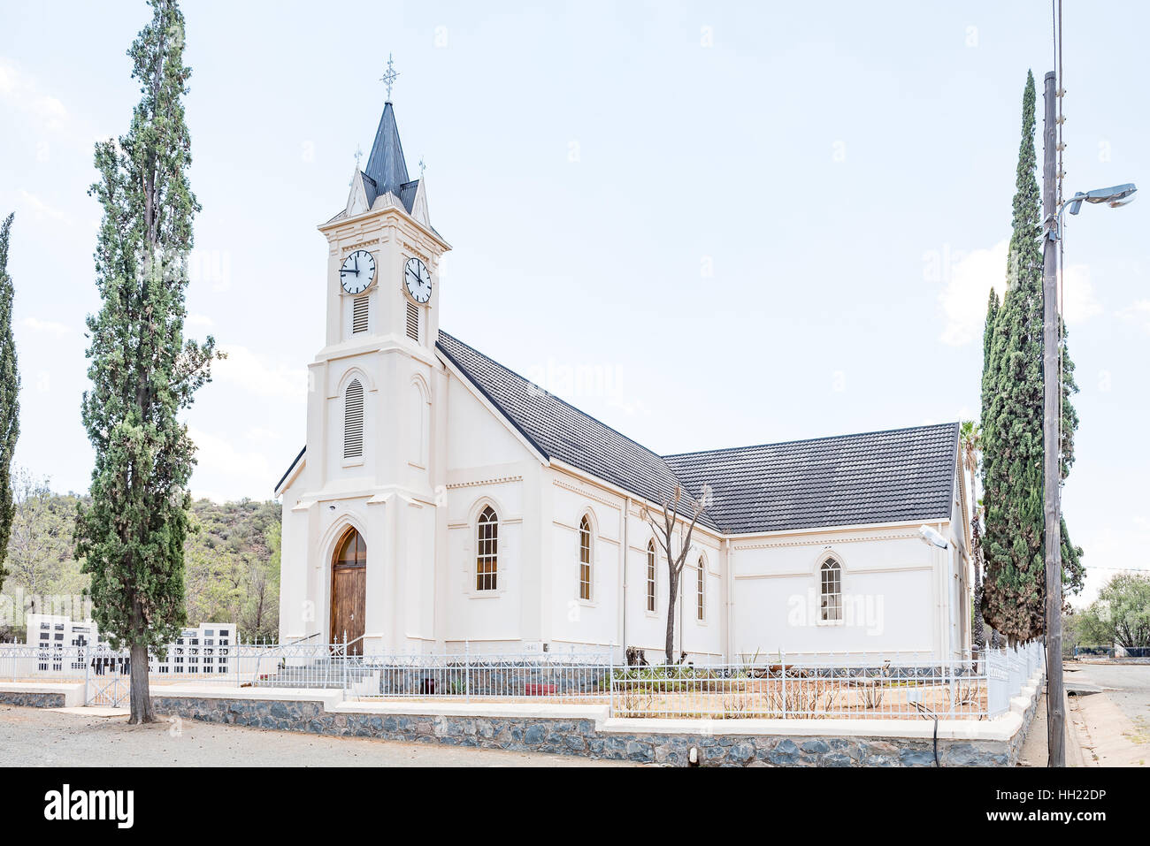 The Dutch Reformed Church in Jagersfontein, a diamond mining town in ...
