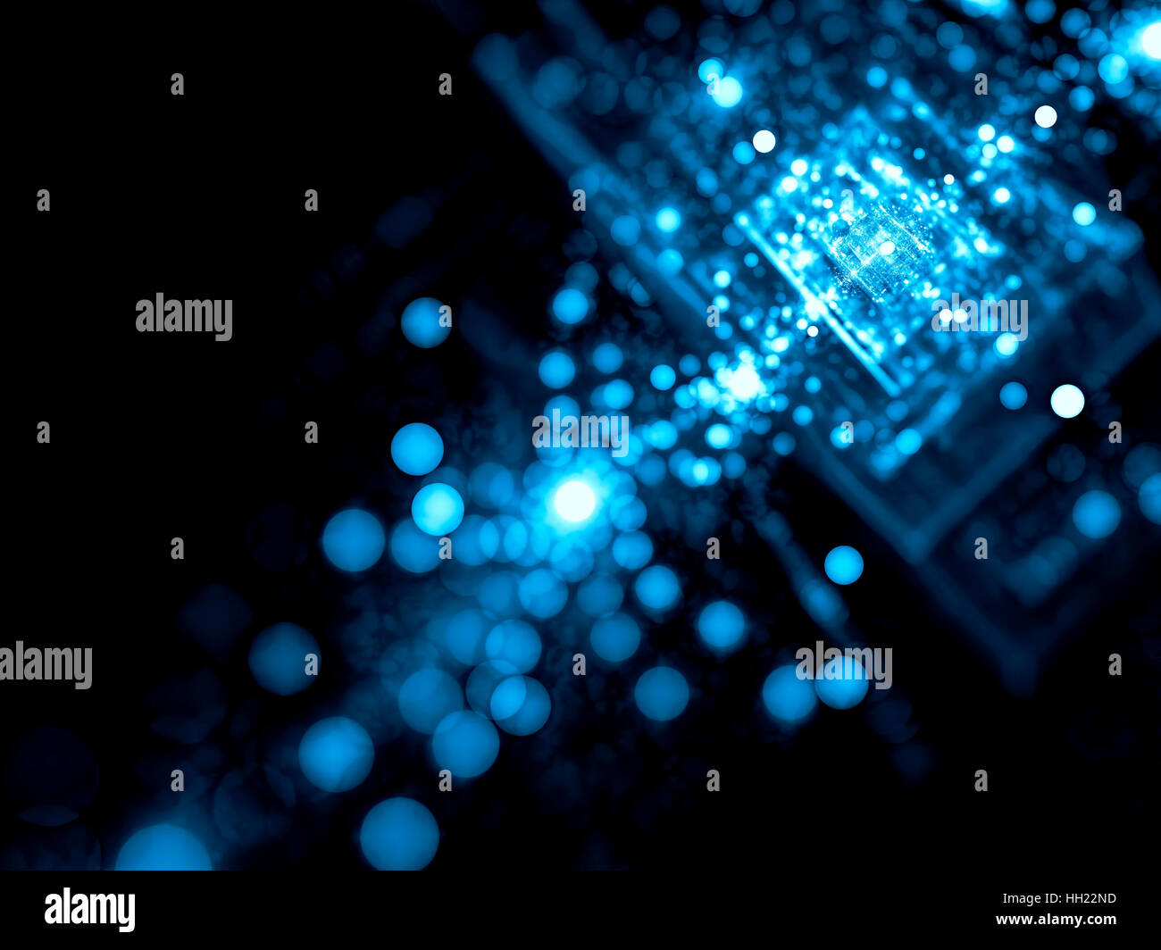 Technology bubbles blur - abstract digitally generated image Stock ...