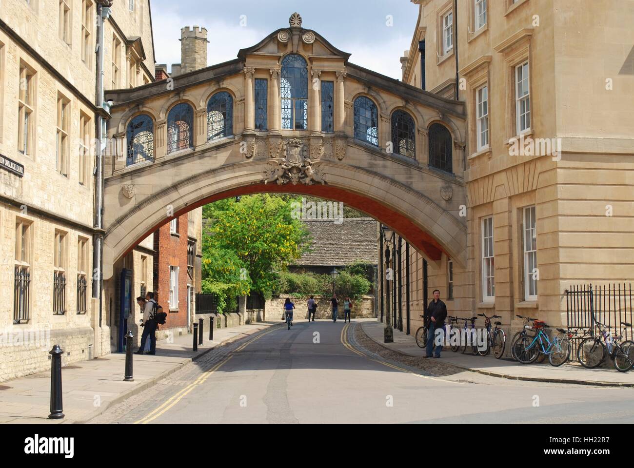 Bridge at Oxford college Stock Photo - Alamy