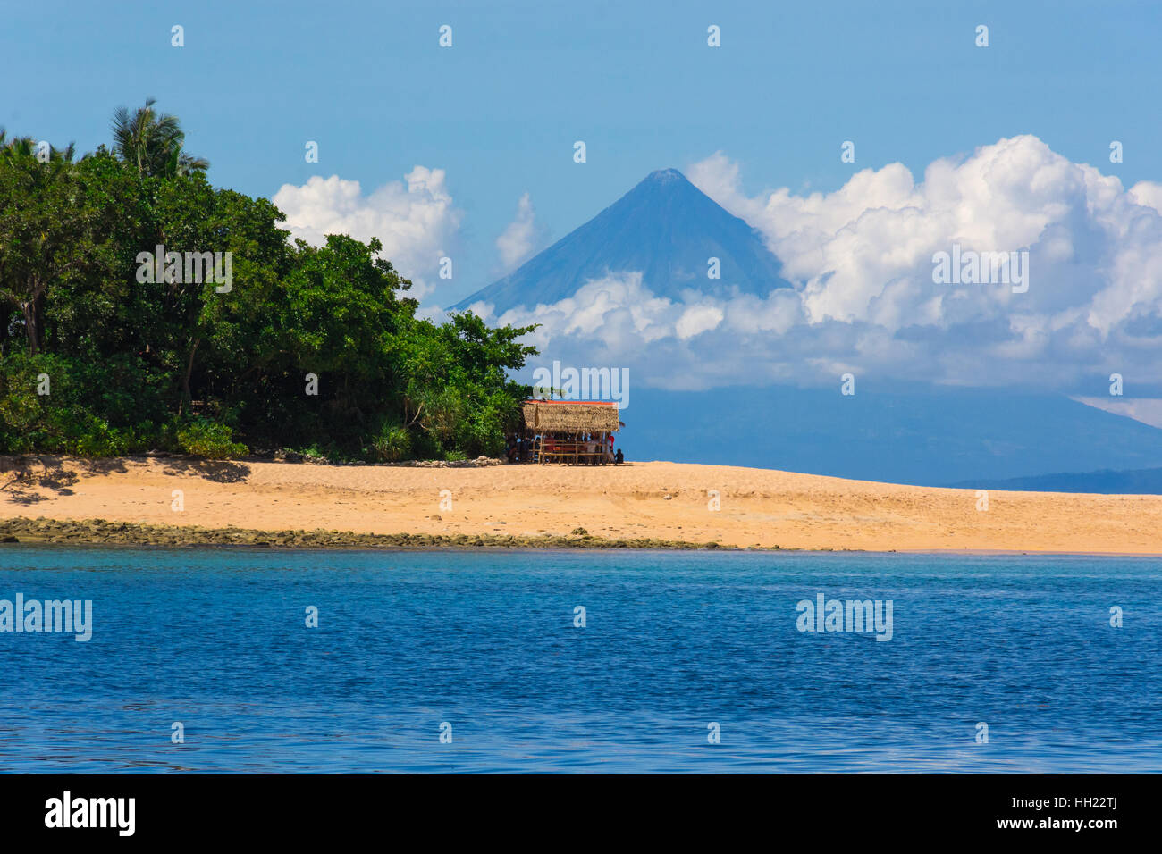 Mayon Volcano on a sunny day Stock Photo - Alamy