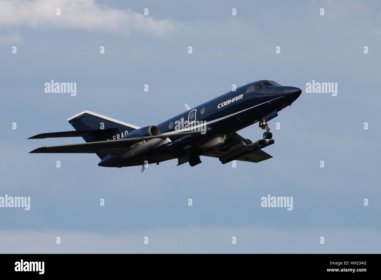 G-FRAO, a Dassault Falcon 20DC operated by Cobham Aviation Services, at ...