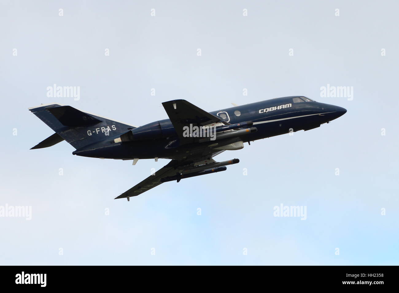G-FRAS, a Dassault Falcon 20DC operated by Cobham Aviation Services, at ...