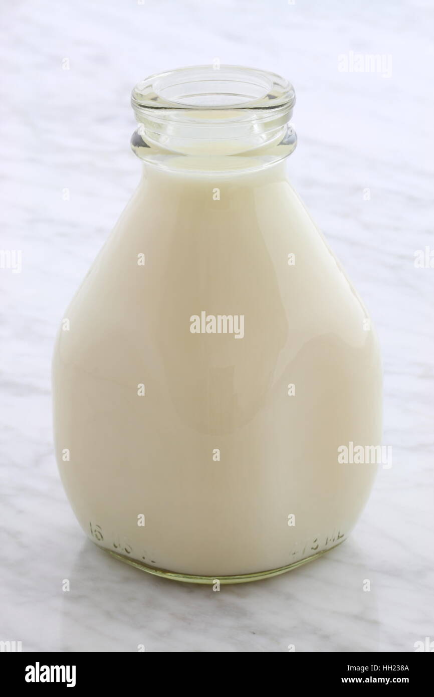 Delicious fresh milk, one of the primary sources of nutrition Stock ...