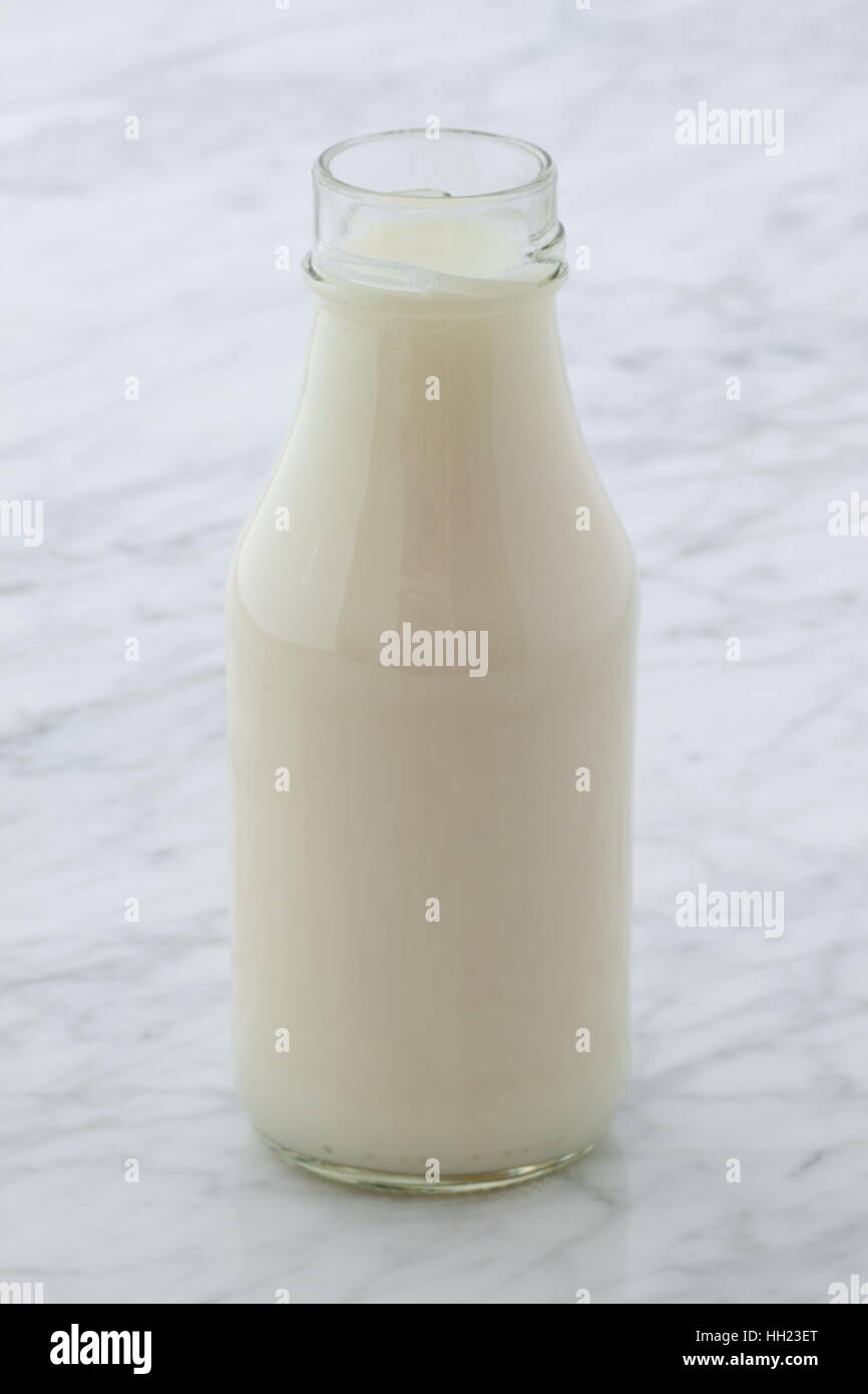 Delicious fresh milk, one of the primary sources of nutrition Stock ...