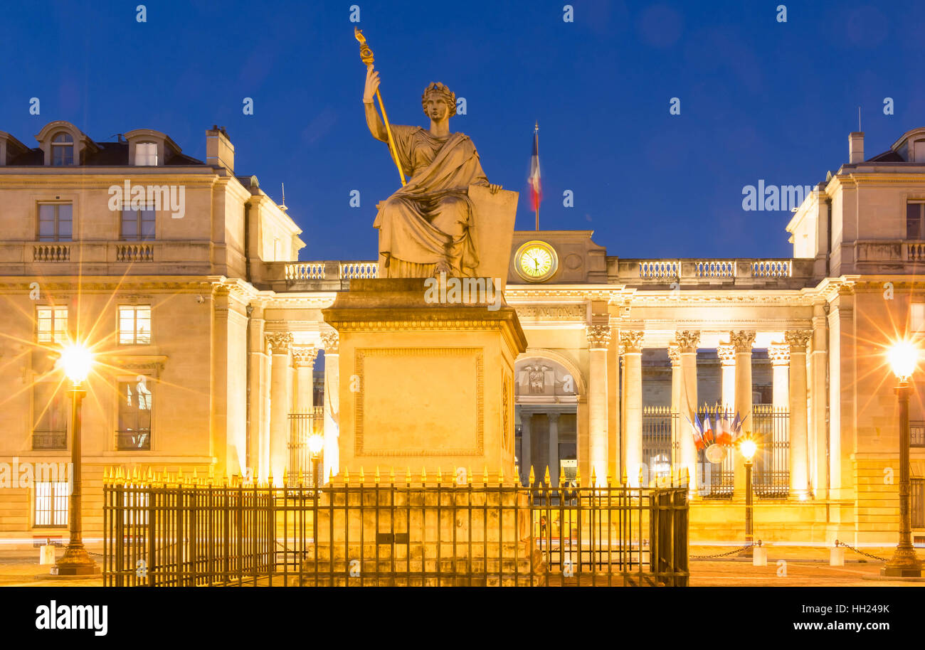 The National assembly is the lower house of the French parliament. The ...