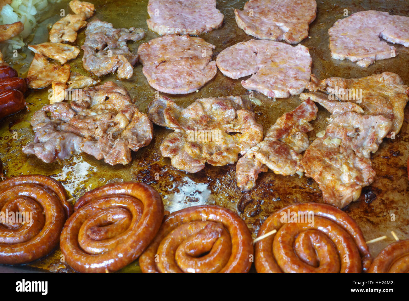 Various delicious grilled meat top hi-res stock photography and images ...