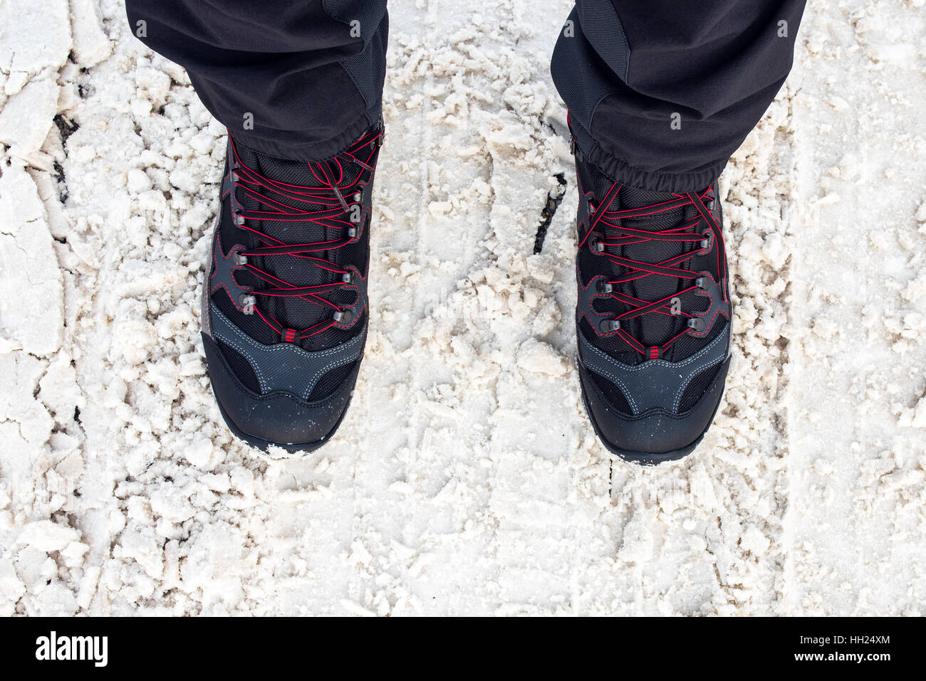 Boots top view hi-res stock photography and images - Alamy