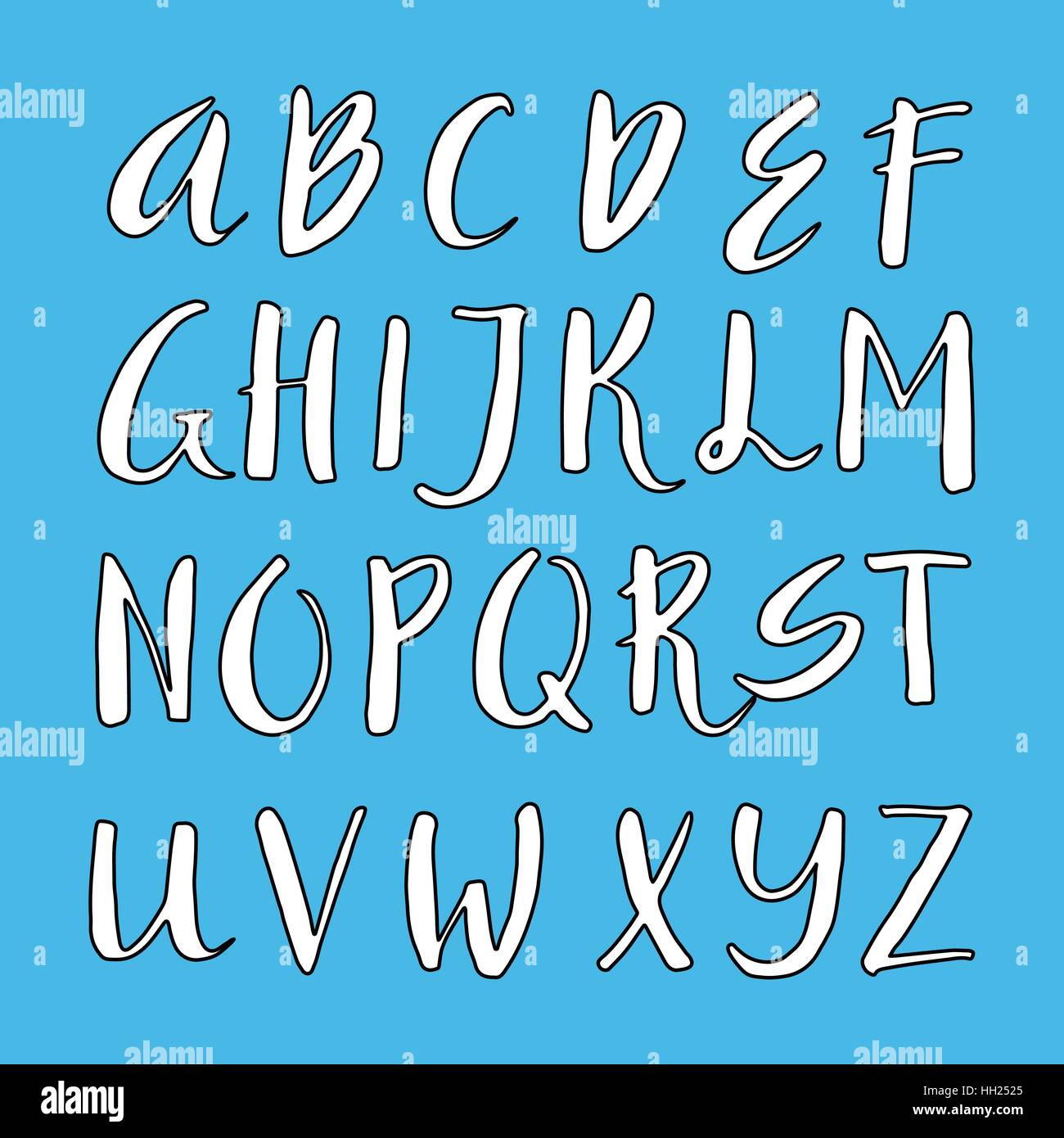 Unique vector alphabet Stock Vector Image & Art - Alamy