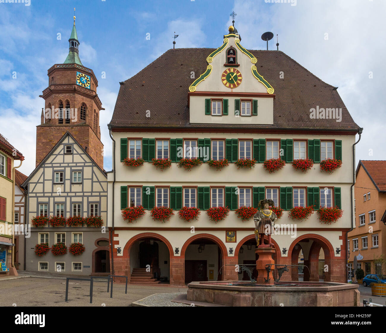 Town in Germany - Weil der Stadt Stock Photo - Alamy