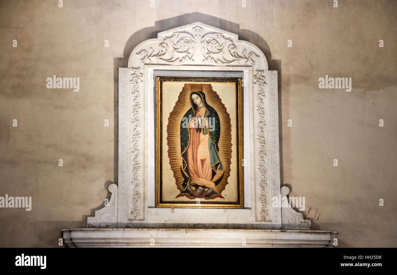 Photograph of an image of Our Lady of Guadalupe in Basilica de ...