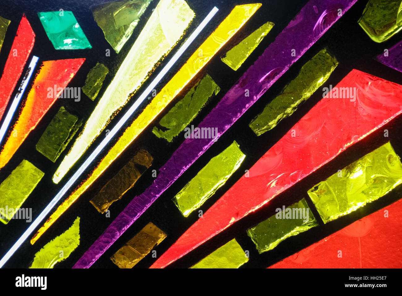 Photograph of a colorful stained glass window texture Stock Photo - Alamy