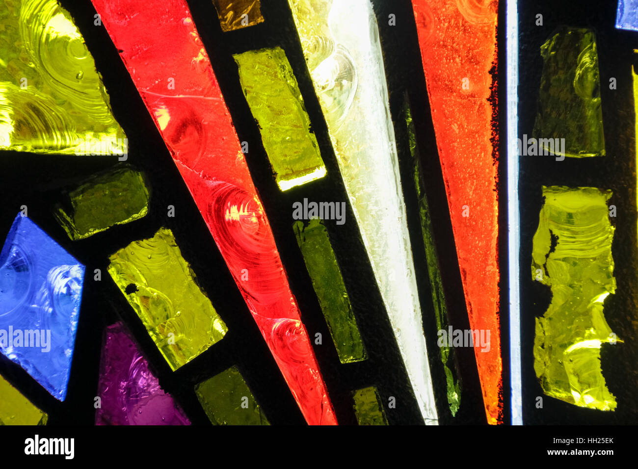 Photograph of a colorful stained glass window texture Stock Photo - Alamy