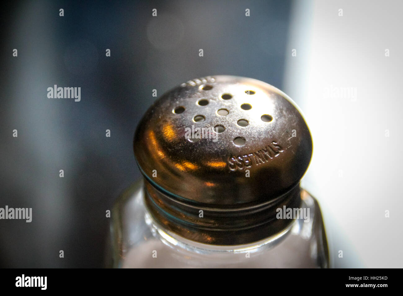 Photograph of a salt shaker close up Stock Photo - Alamy