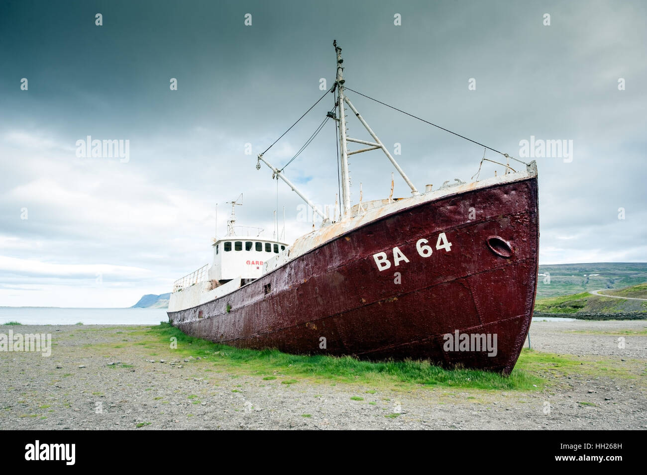 Abandoned fishing ship in Iceland Stock Photo - Alamy Abandoned fishing ship in Iceland Stock Photo - Alamy