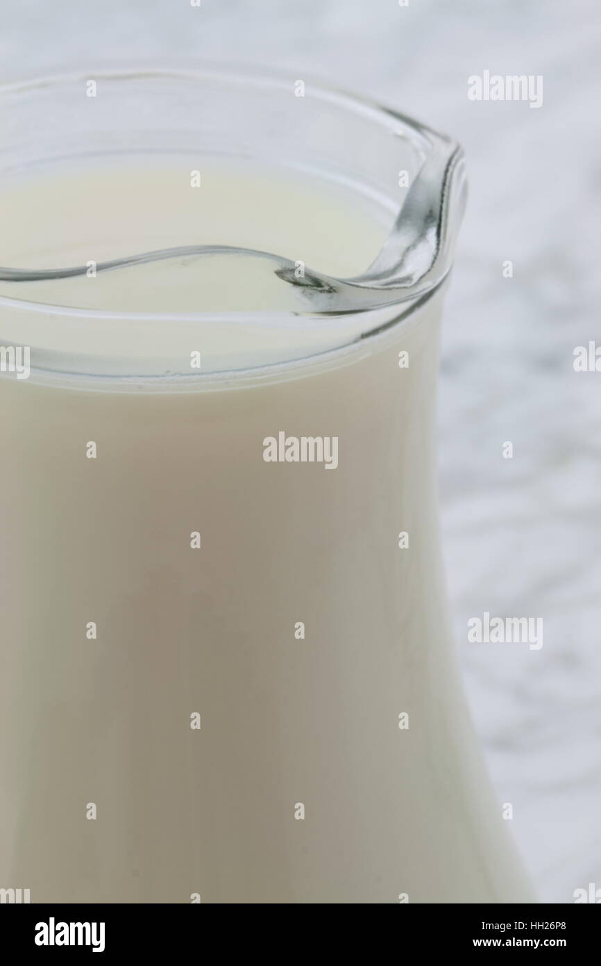 Delicious fresh milk, one of the primary sources of nutrition Stock ...