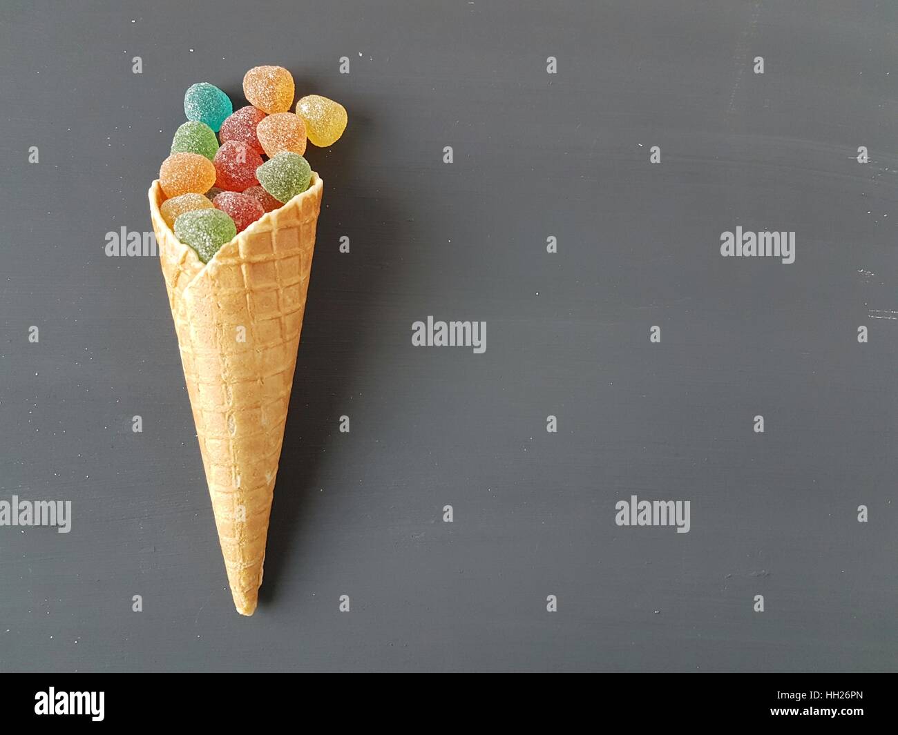 jelly candies in a cone Stock Photo - Alamy