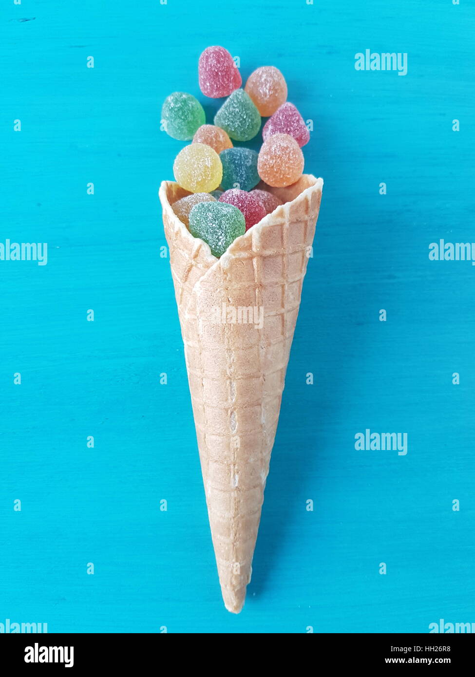 jelly candies in a cone Stock Photo - Alamy