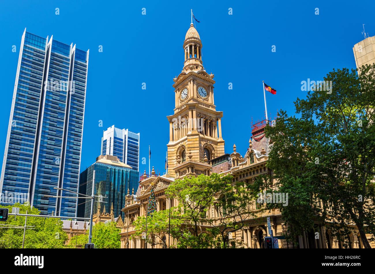 The Sydney Town Hall in Australia. Built in 1889 Stock Photo - Alamy
