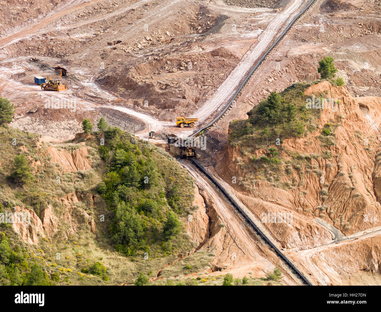 Potash and Sulfates mining in Catalonia Stock Photo - Alamy