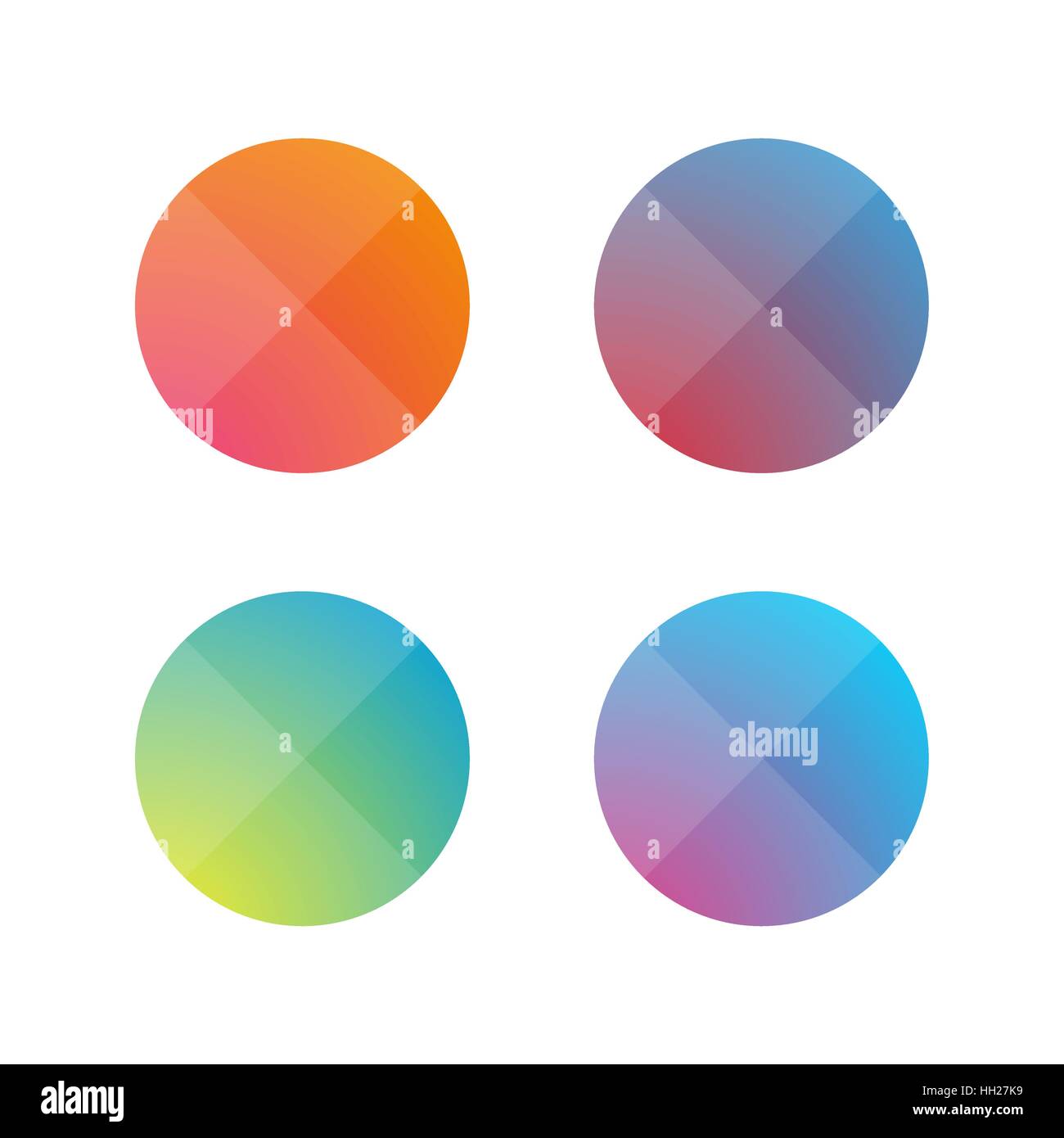 Empty button set flat design vector Stock Vector Image & Art - Alamy