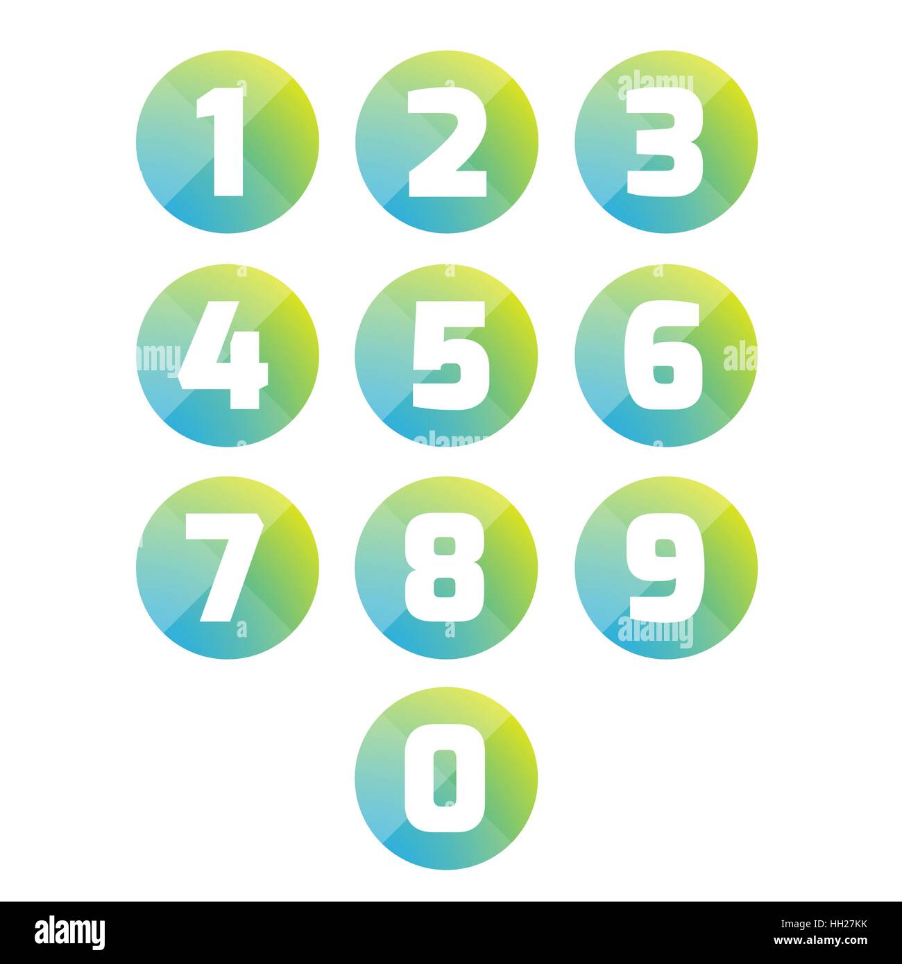 Number three circle blue hi-res stock photography and images - Alamy