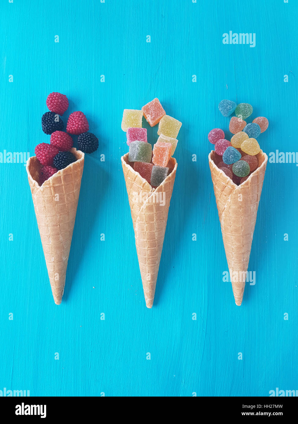 jelly candies in a cone Stock Photo - Alamy