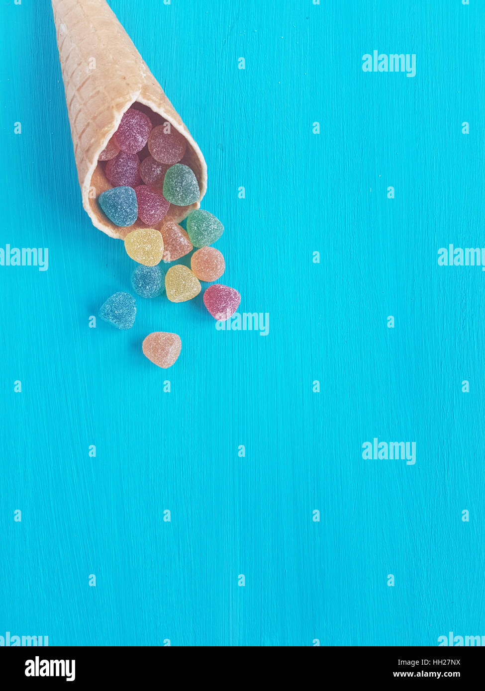 jelly candies in a cone Stock Photo - Alamy