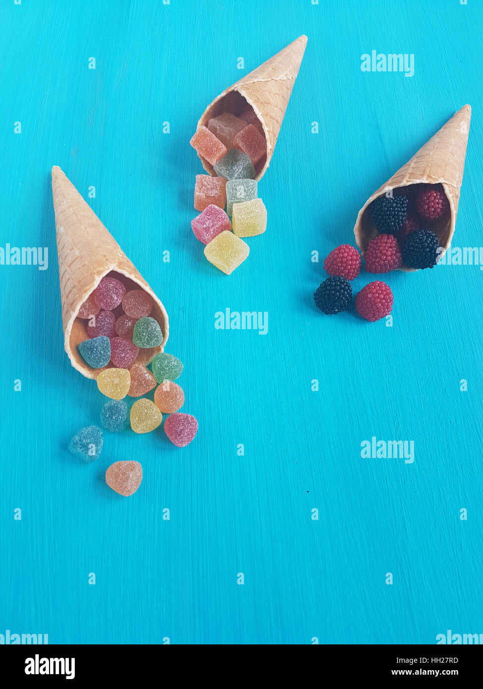 jelly candies in a cone Stock Photo - Alamy