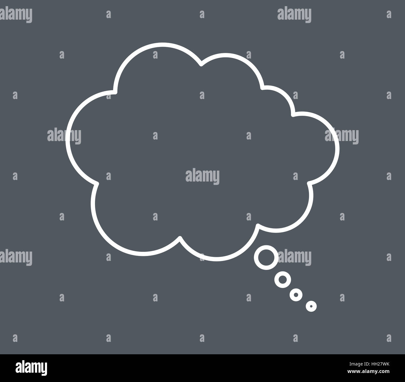icon thought cloud Stock Photo - Alamy