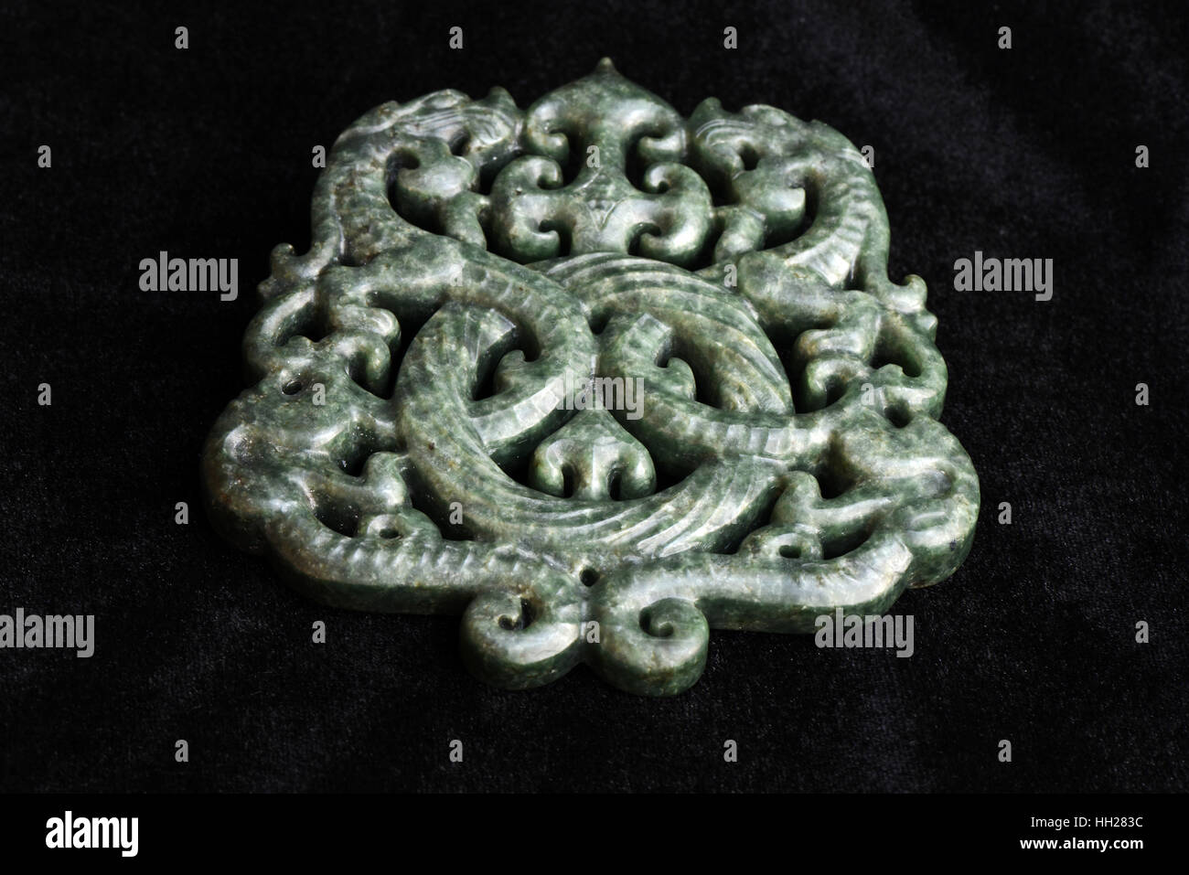 Chinese ancient jade carving art Stock Photo - Alamy