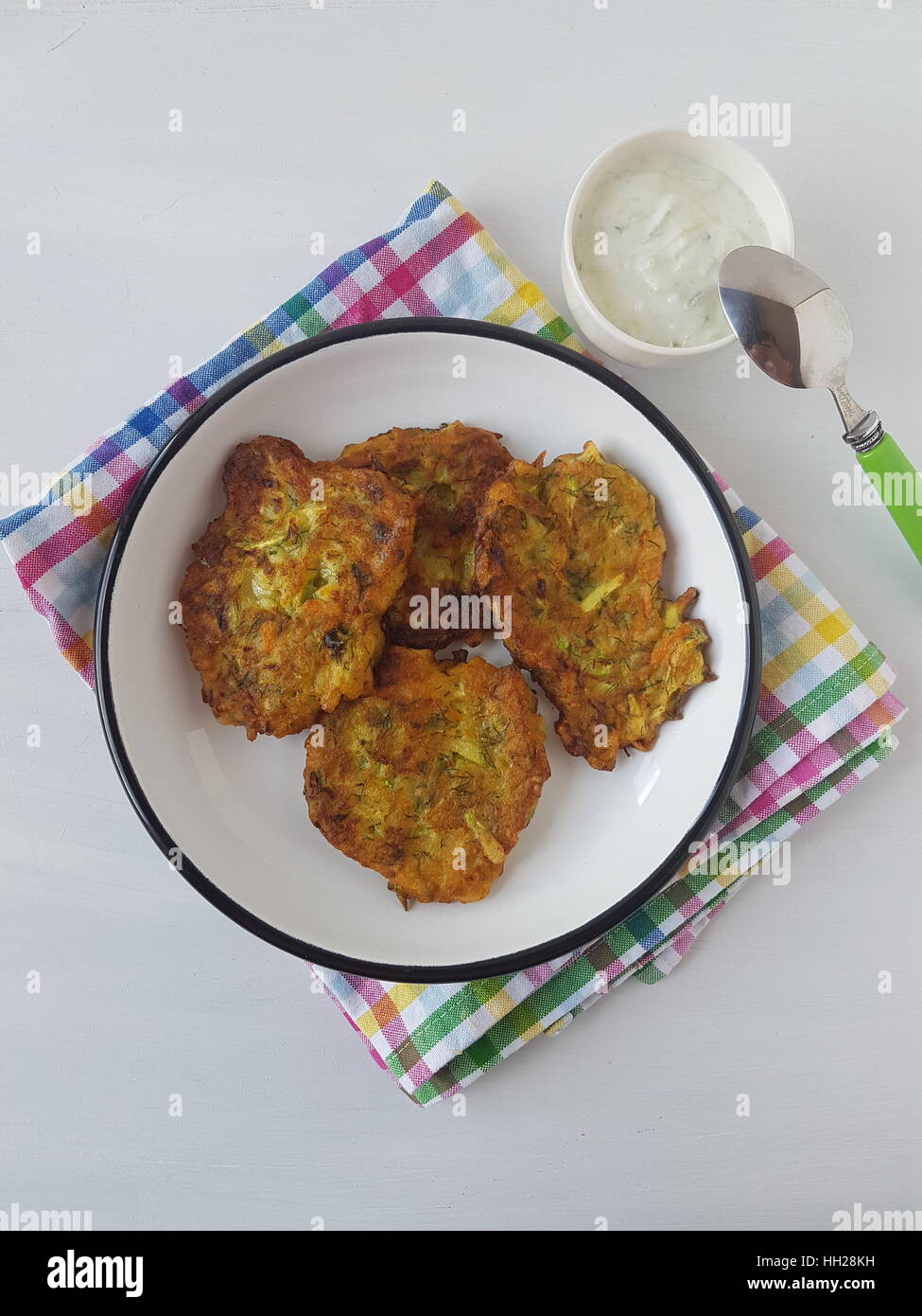 Traditional Turkish meal mucver Stock Photo - Alamy