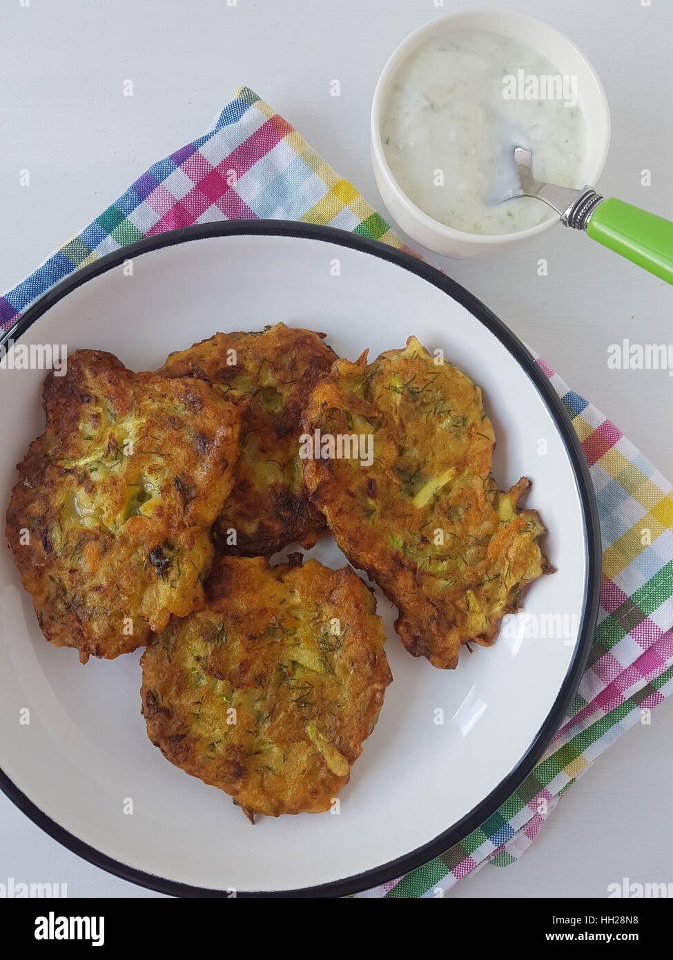 Traditional Turkish meal mucver Stock Photo - Alamy