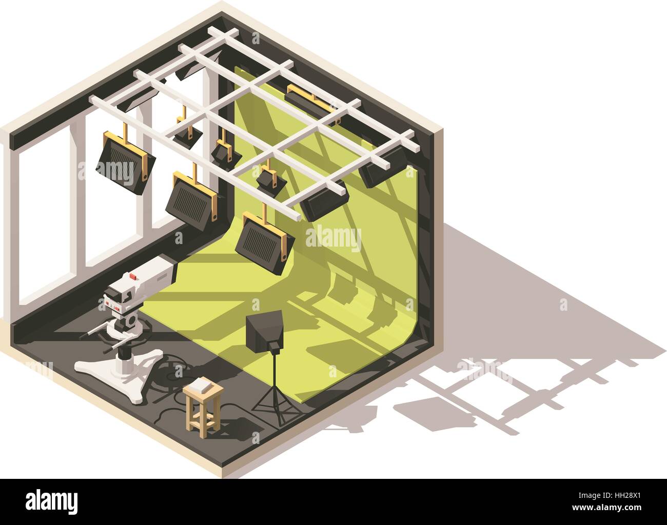 Tv studio lights Stock Vector Images - Alamy