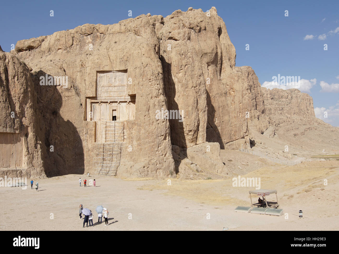 NAQSH-E ROSTAM, IRAN - OCTOBER 6, 2016: Necropolis of the Achaemenid ...