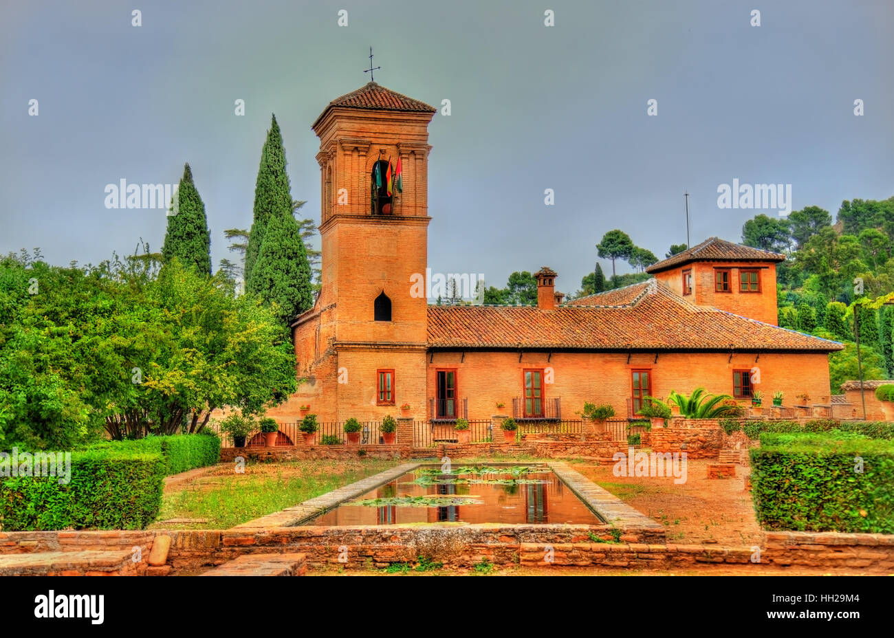 Parador de San Francisco at the Alhambra - Granada, Spain Stock Photo ...