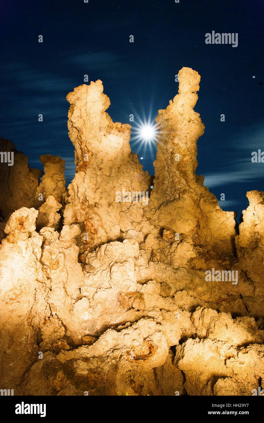 Mono lake and moon hi-res stock photography and images - Alamy