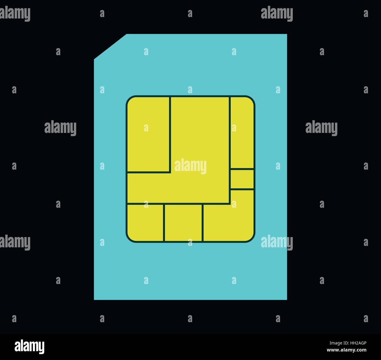 Icon sim card Stock Vector Image & Art - Alamy