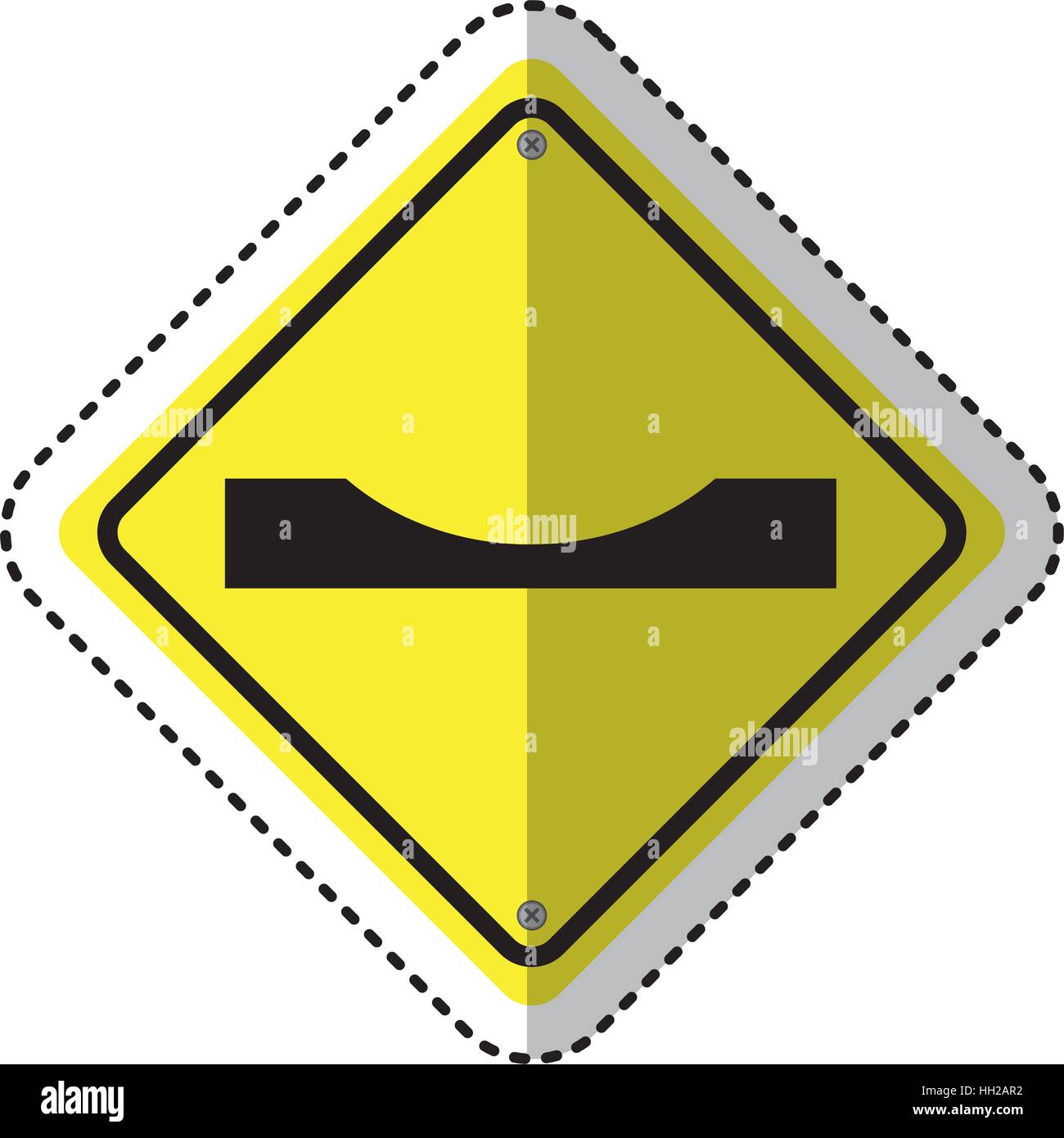 Gap in road Stock Vector Images - Alamy