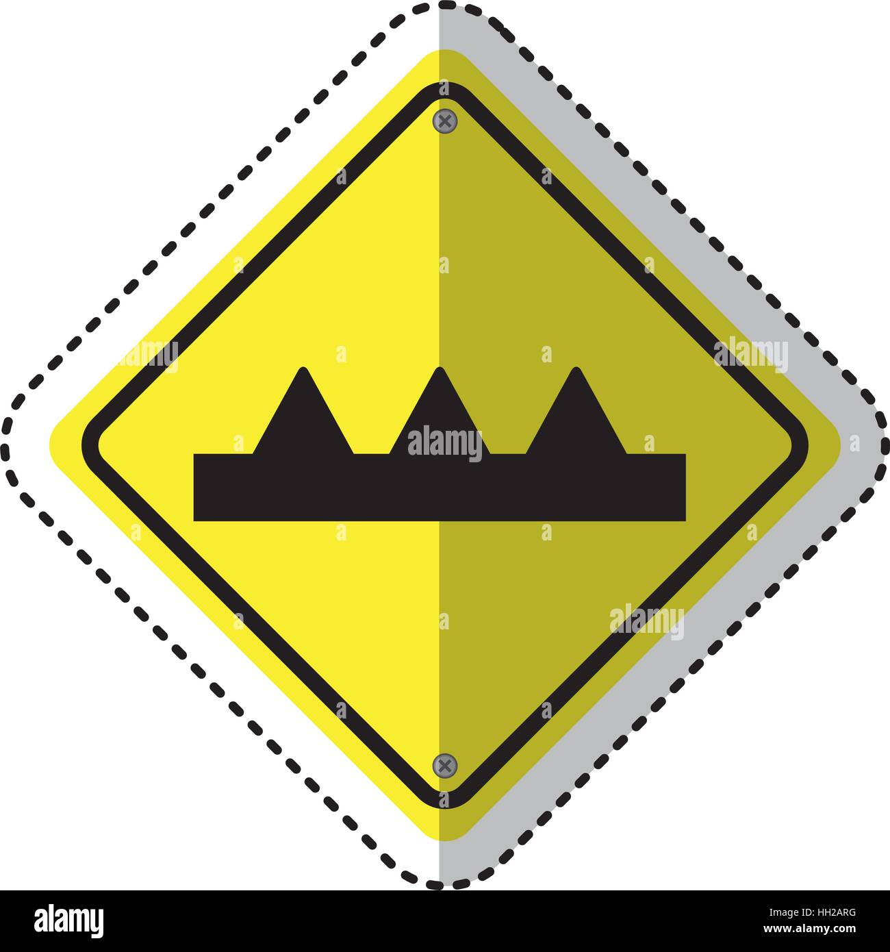 Gap in road Stock Vector Images - Alamy