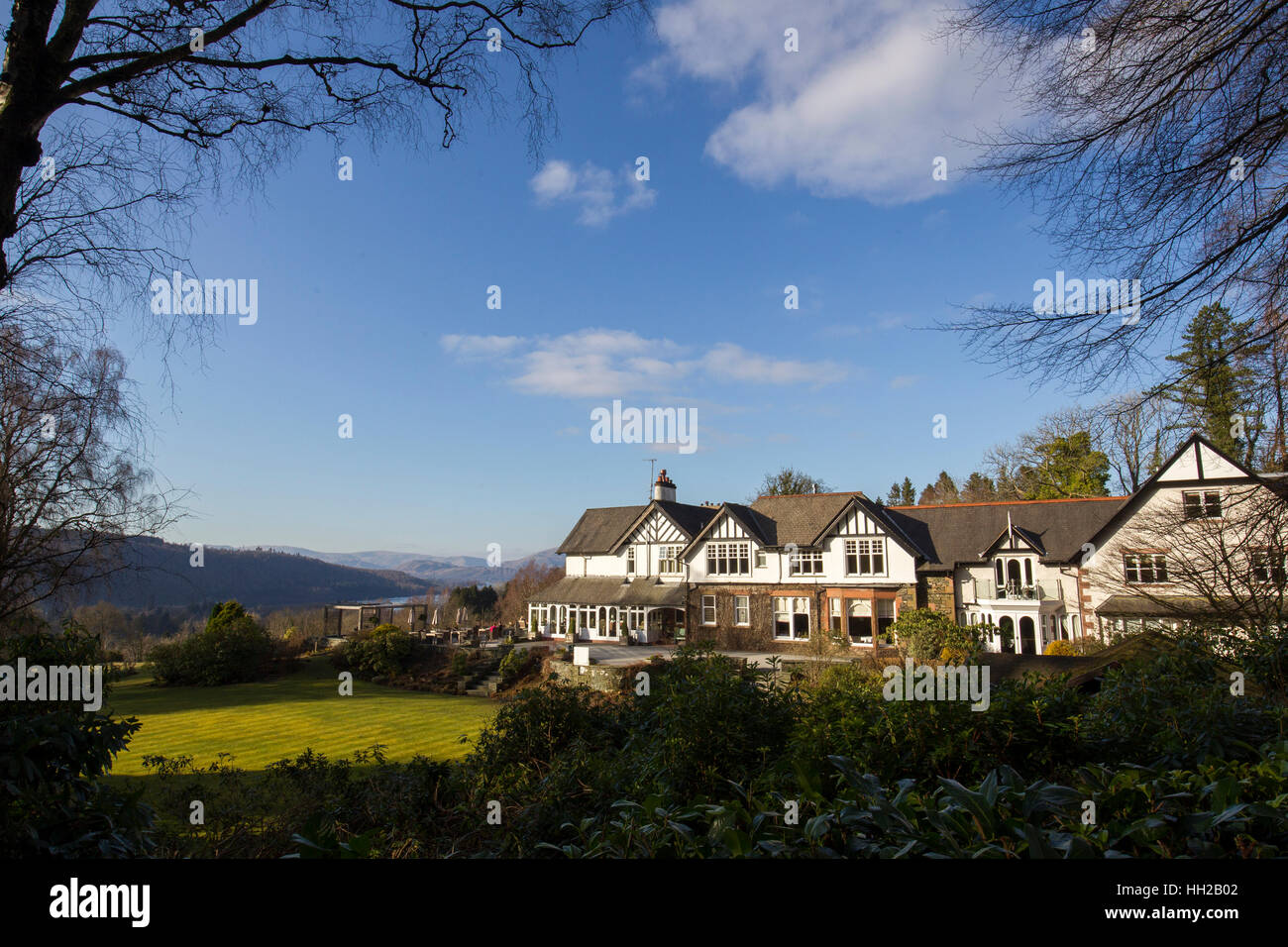 Linthwaite House Hotel in the Lake District Stock Photo - Alamy