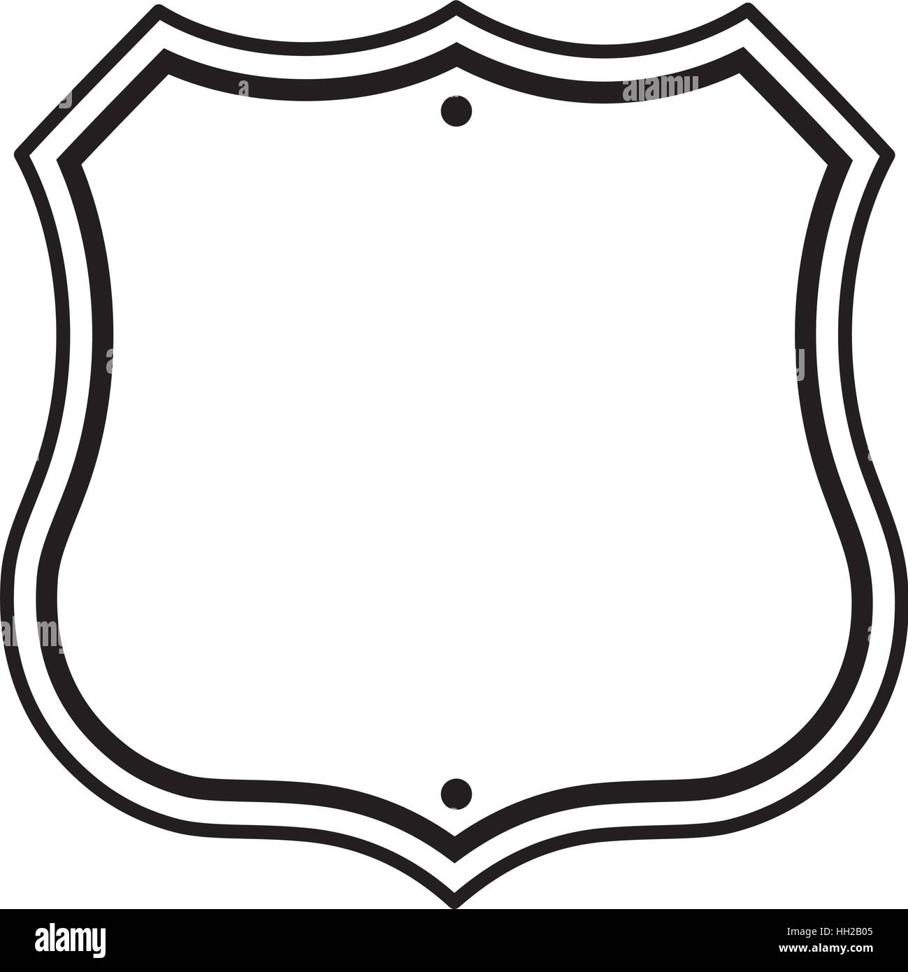 route shield traffic signal information icon vector illustration design ...