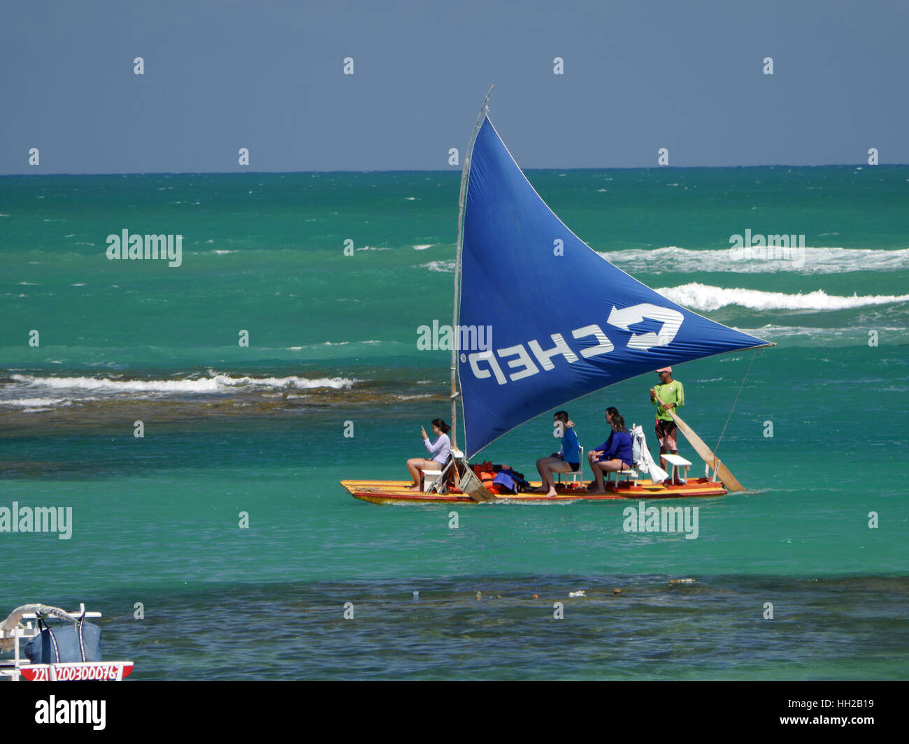 Sailing back from reef Porto de Galinhas Brazil Stock Photo - Alamy