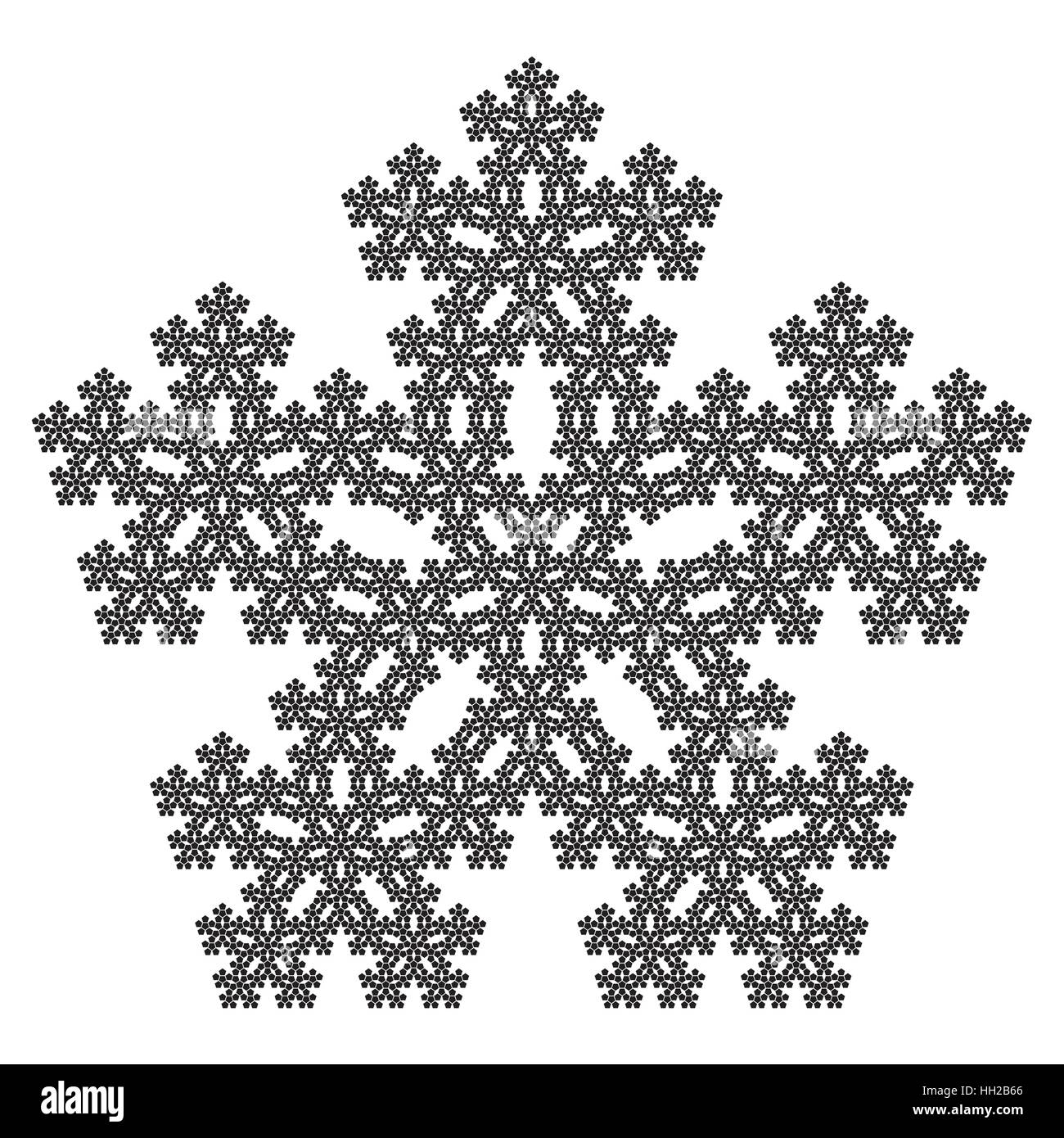 Pentaflake Black and White Stock Photos & Images - Alamy