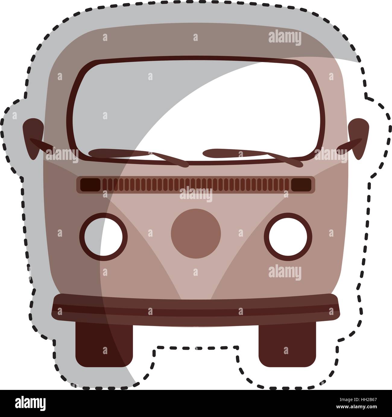 retro van vehicle icon vector illustration design Stock Vector Image ...