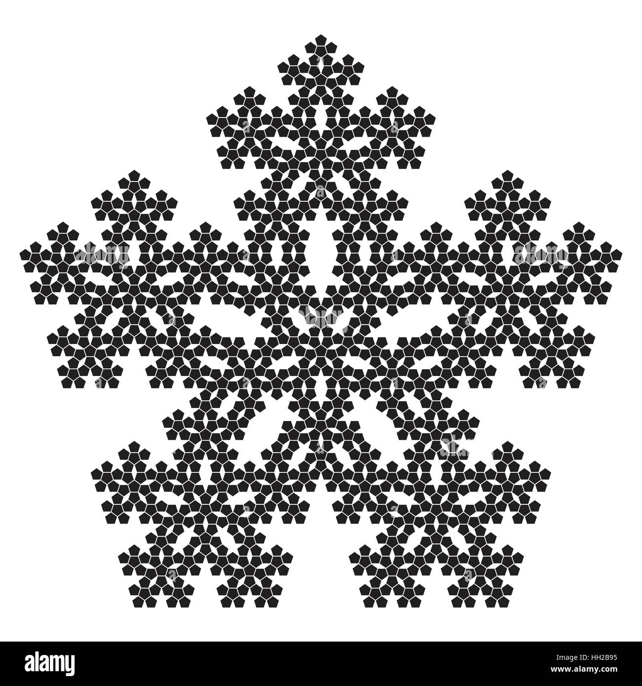 Pentaflake Black and White Stock Photos & Images - Alamy