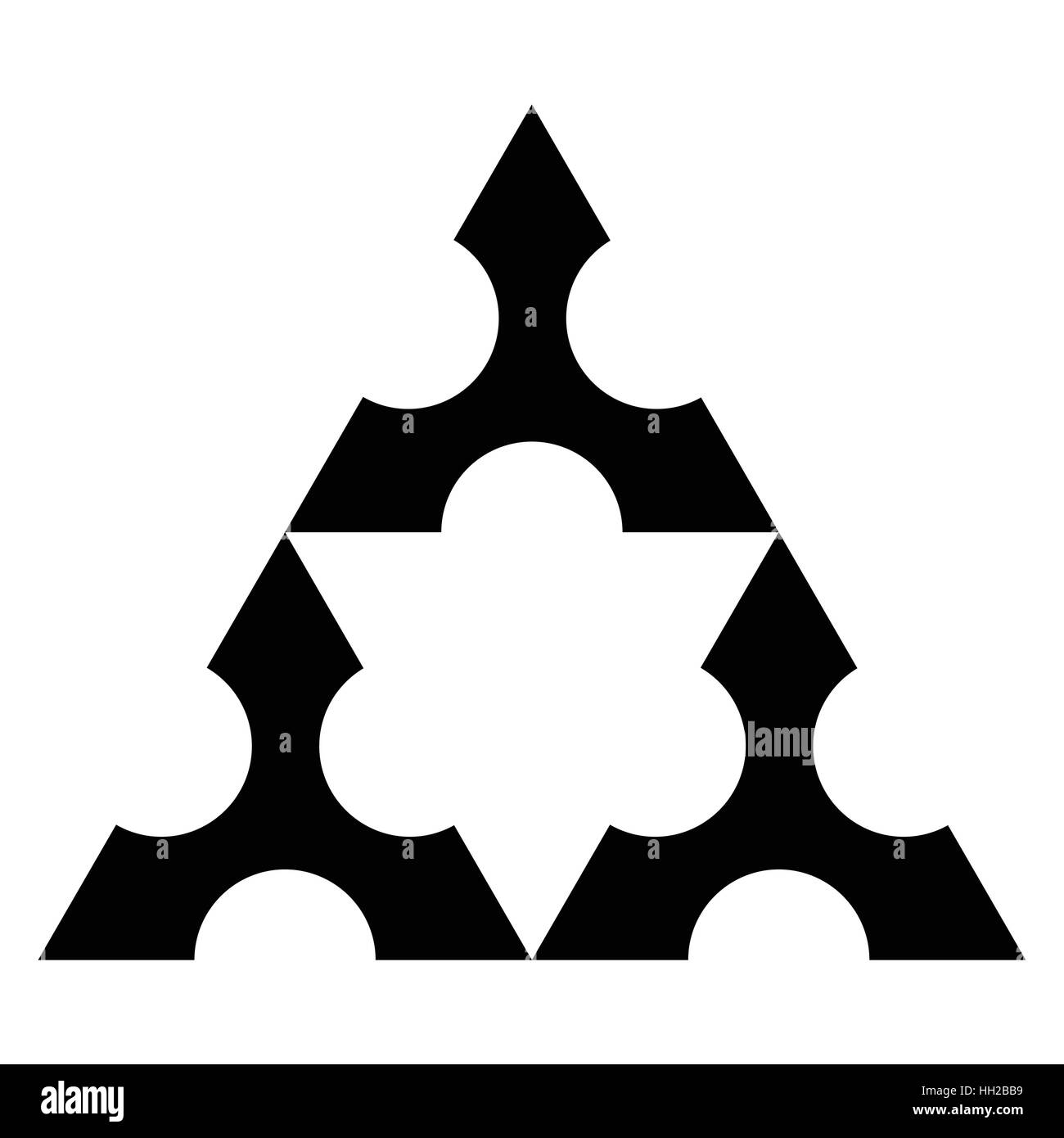 Sierpinski Triangle Fractal Design Stock Photos & Sierpinski Triangle ...