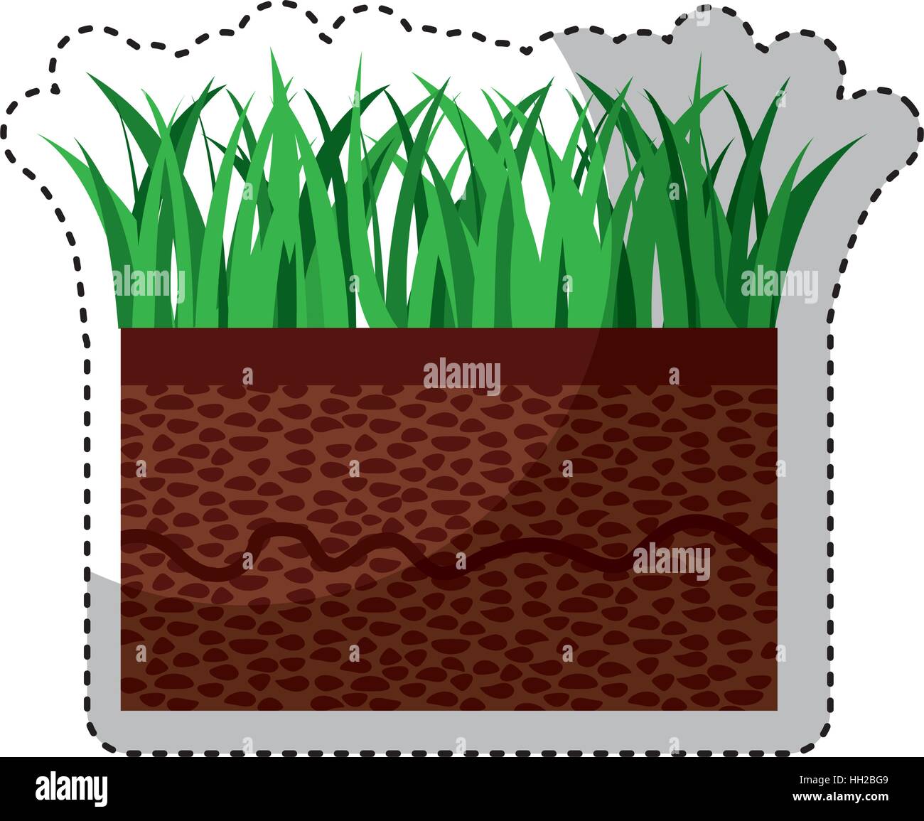 ground and grass icon vector illustration design Stock Vector Image ...