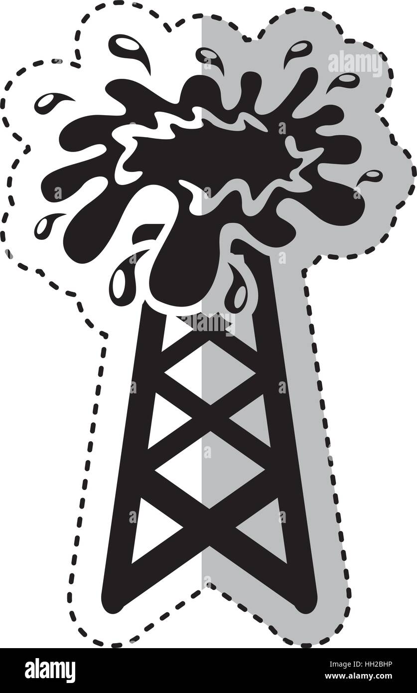 oil tower isolated icon vector illustration design Stock Vector Image ...